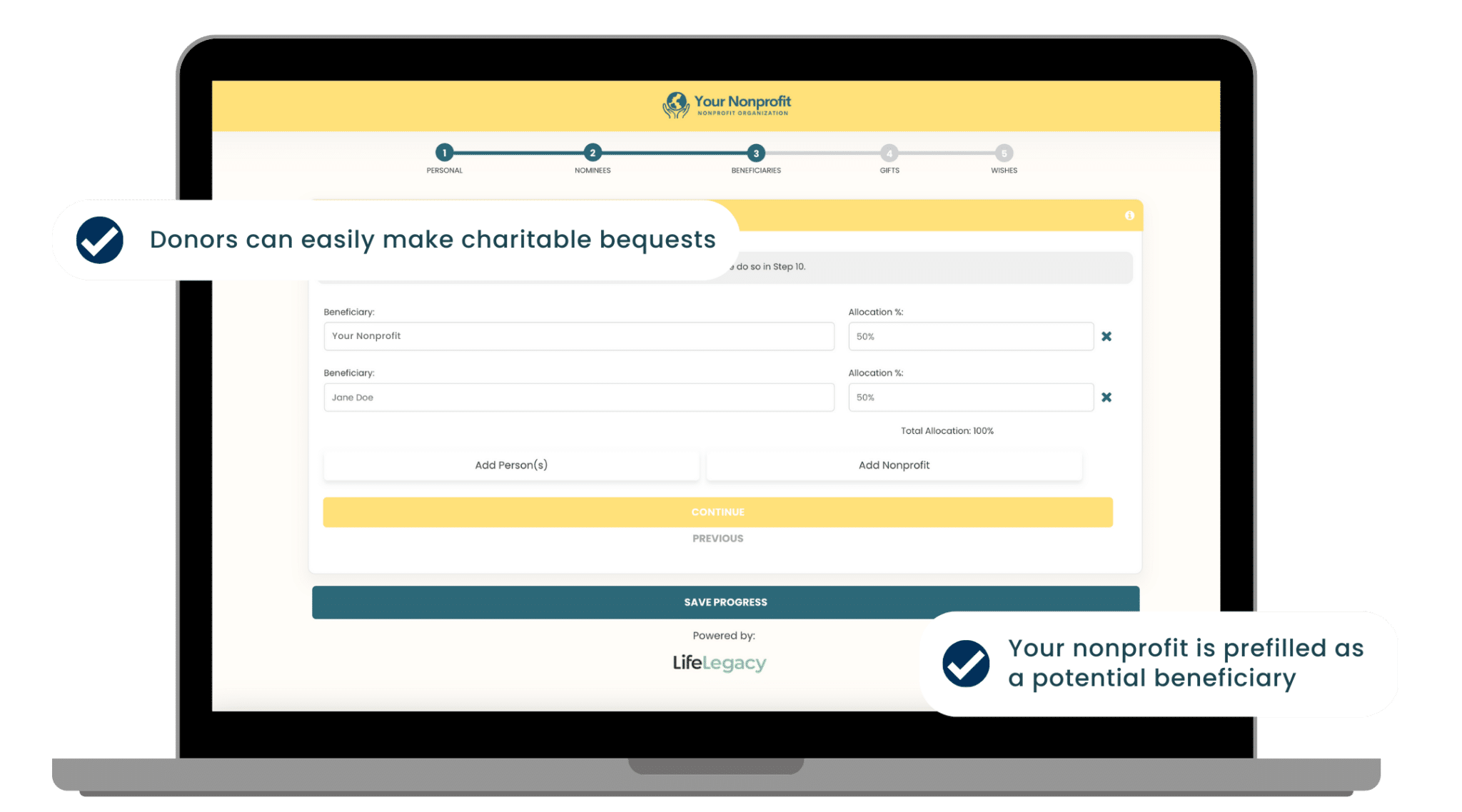 LifeLegacy - Planned Giving Products for Nonprofits